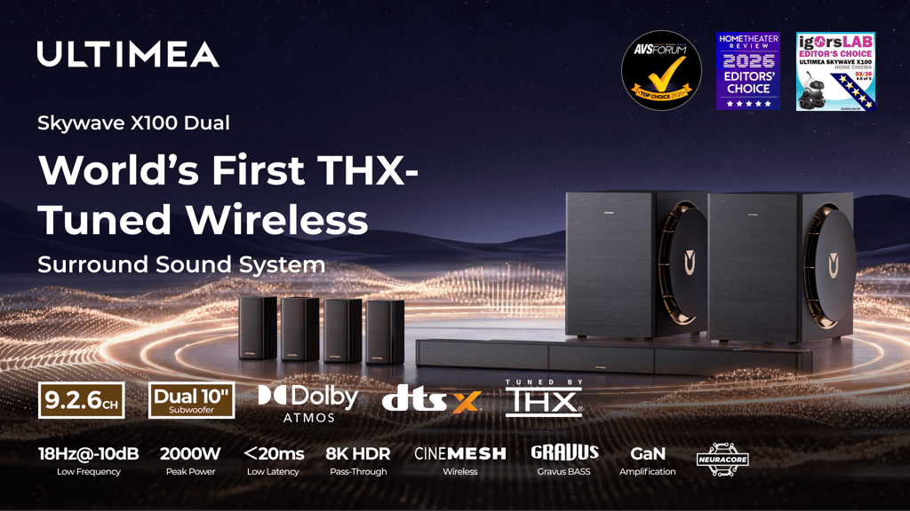 Ultimea Skywave X100 Dual: 9.2.6 Wireless Surround System | BackingX ...